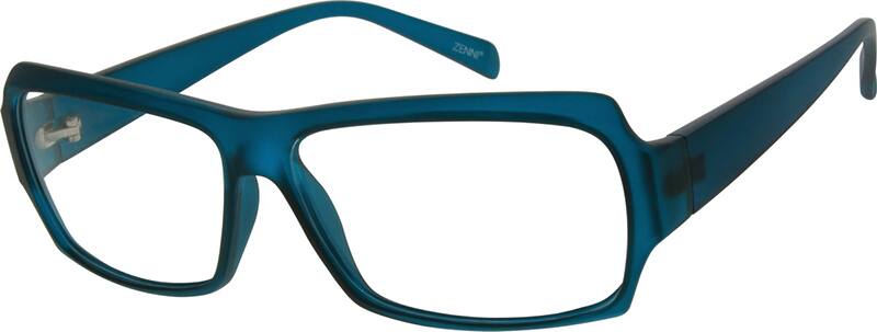 Blue Rectangle Glasses #287316 | Zenni Optical