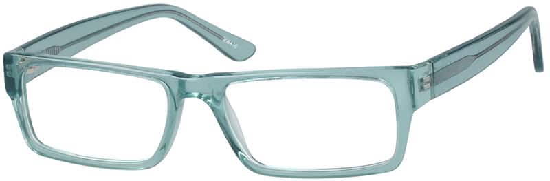Blue Rectangle Glasses #306416 | Zenni Optical
