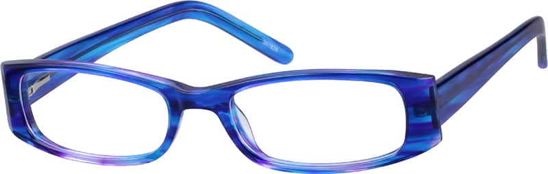 Blue Rectangle Glasses #307826 | Zenni Optical