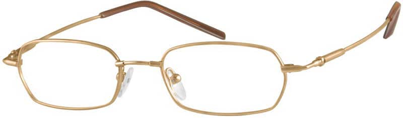 Gold Rectangle Glasses #313314 | Zenni Optical