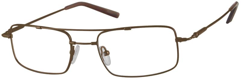 Brown Rectangle Glasses #317115 | Zenni Optical