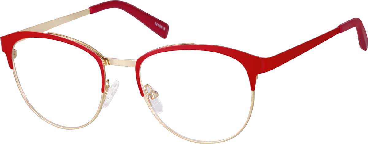 Red Round Glasses #3210818 | Zenni Optical