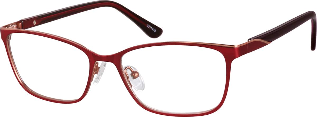 Red Rectangle Glasses #3211418 | Zenni Optical