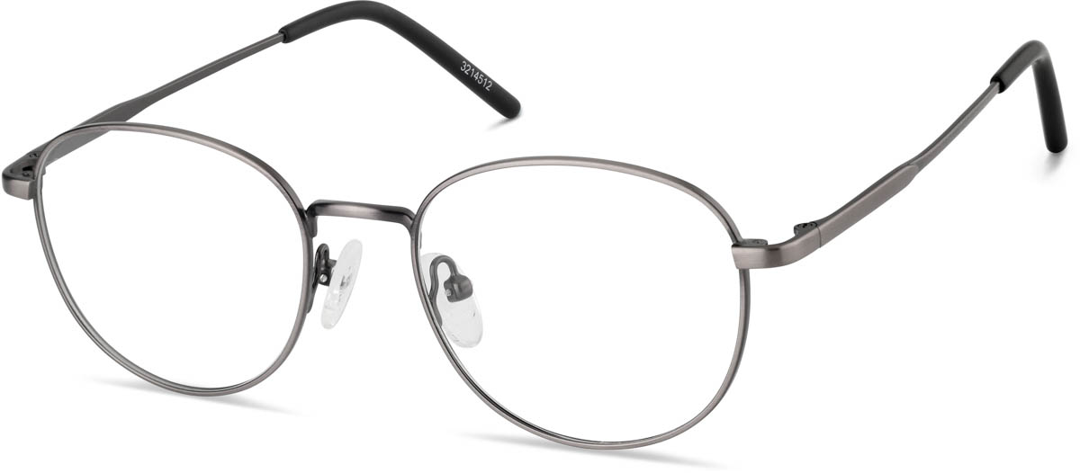 Graphite Round Glasses #3214512 | Zenni Optical