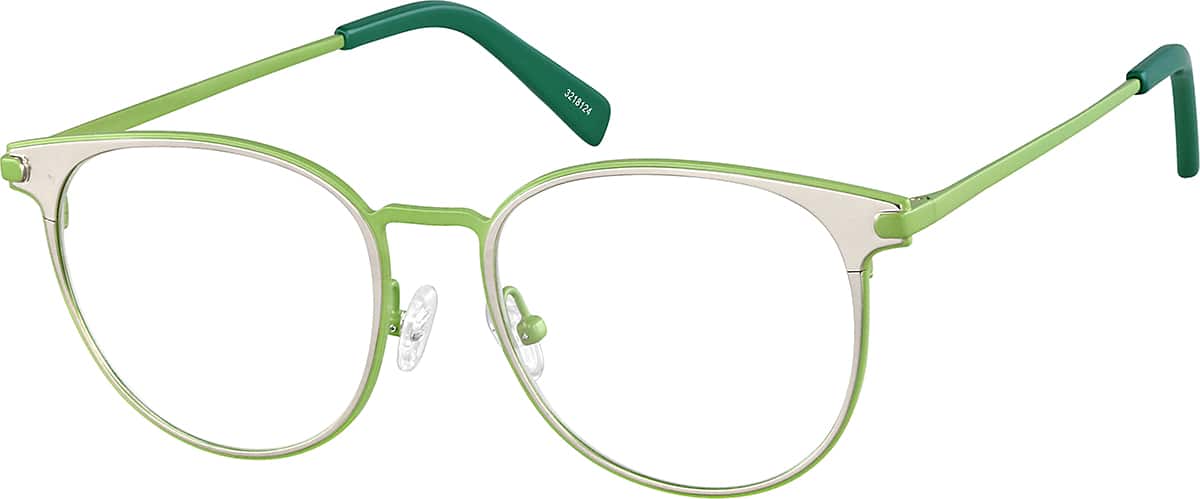 Green Round Glasses #3218124 | Zenni Optical