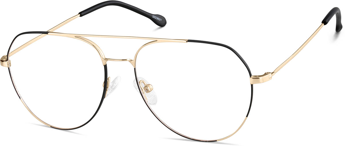Black Aviator Glasses #3223621 | Zenni Optical