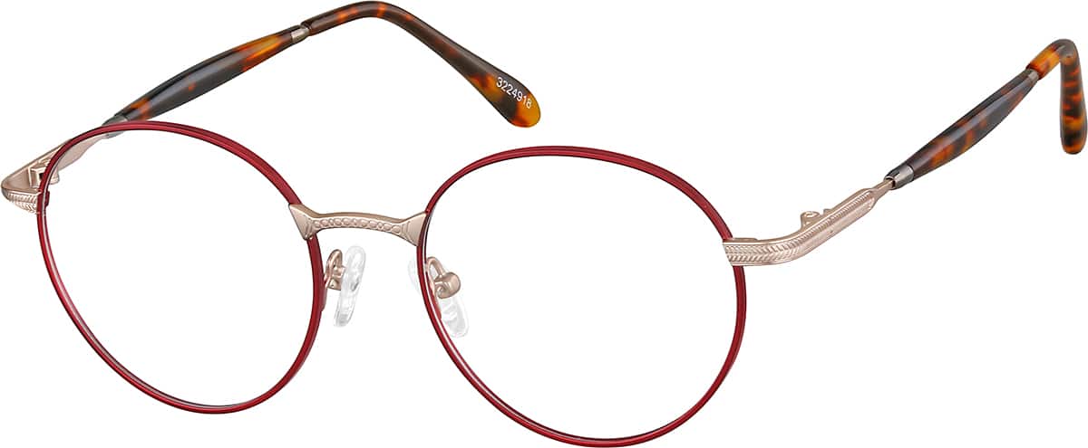 Red Round Glasses #3224918 | Zenni Optical