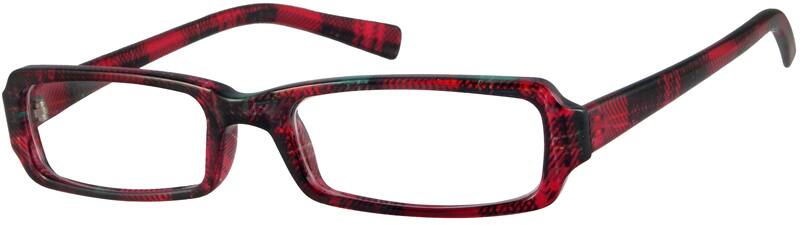Red Rectangle Glasses #338118 | Zenni Optical