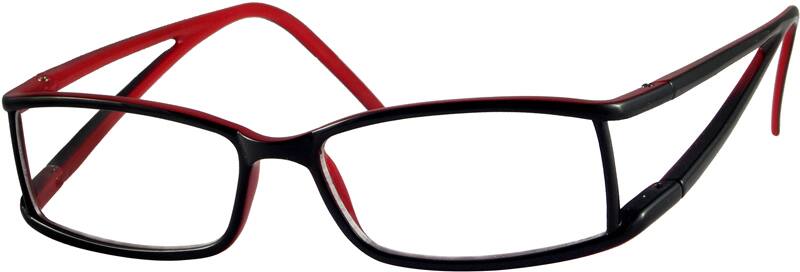 Red Rectangle Glasses #339018 | Zenni Optical