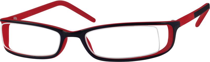 Red Rectangle Glasses #385418 | Zenni Optical