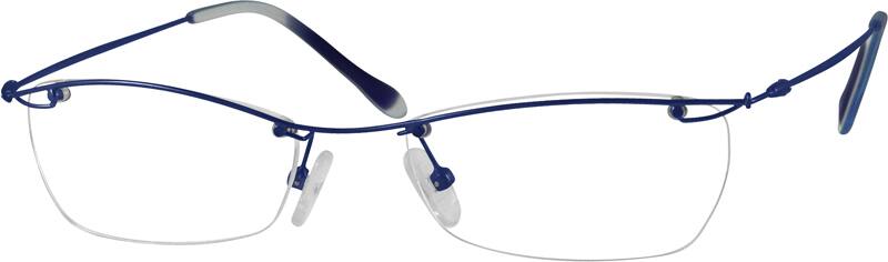 Blue Rectangle Glasses #390016 | Zenni Optical