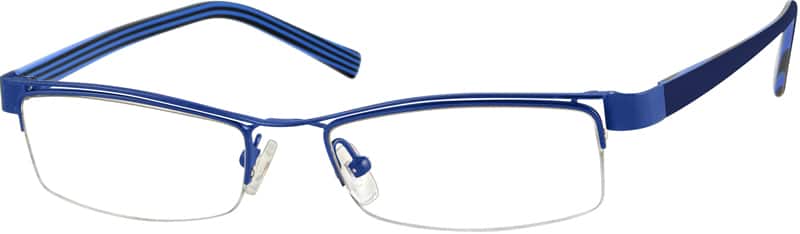 Blue Rectangle Glasses #391716 | Zenni Optical