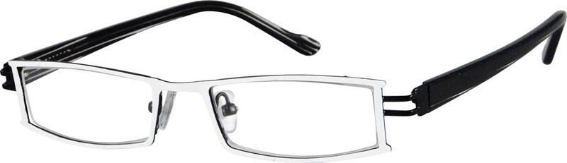White Rectangle Glasses #397530 | Zenni Optical