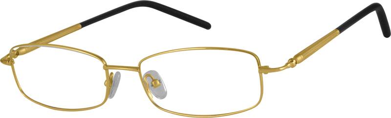 Gold Rectangle Glasses #398514 | Zenni Optical