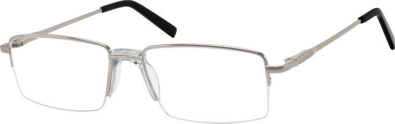 Silver Rectangle Glasses #407511 | Zenni Optical