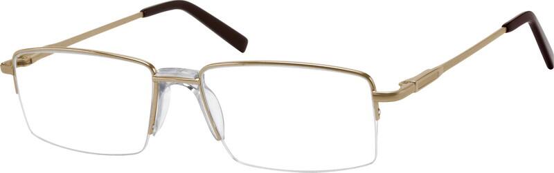 Gold Rectangle Glasses #407514 | Zenni Optical