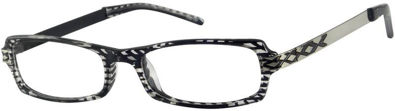 Black Rectangle Glasses #434831 | Zenni Optical