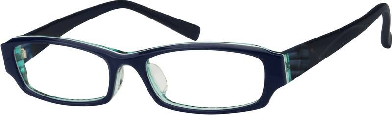 Blue Rectangle Glasses #436916 | Zenni Optical