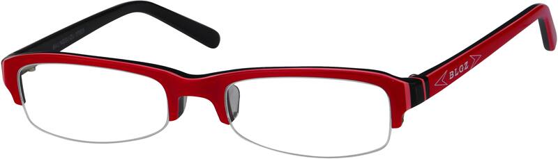 Red Rectangle Glasses #439728 | Zenni Optical