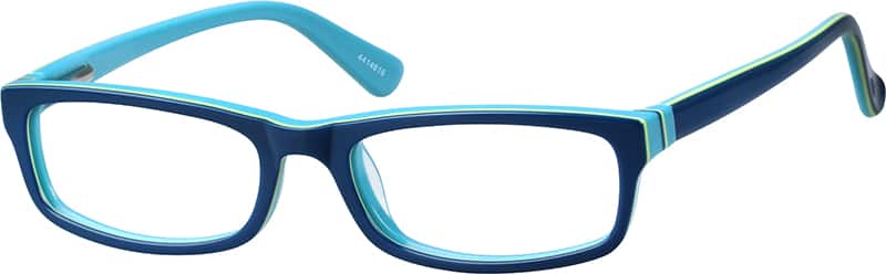 Blue Kids’ Rectangle Glasses #4414616 | Zenni Optical