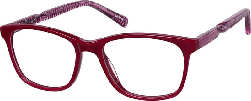 Red Kids’ Rectangle Glasses #4427718 | Zenni Optical