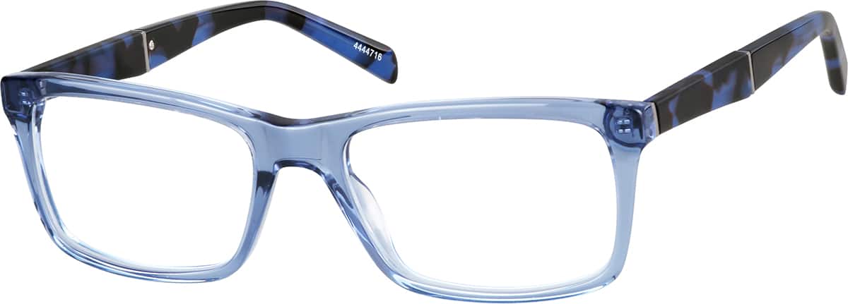 Blue Rectangle Glasses #4444716 | Zenni Optical