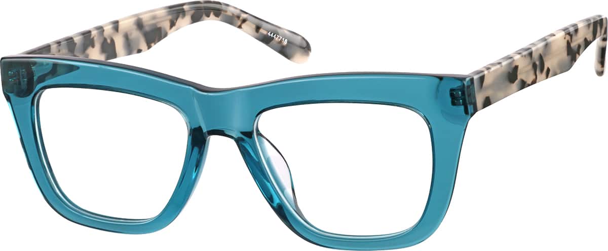 Blue Square Glasses #4447716 | Zenni Optical