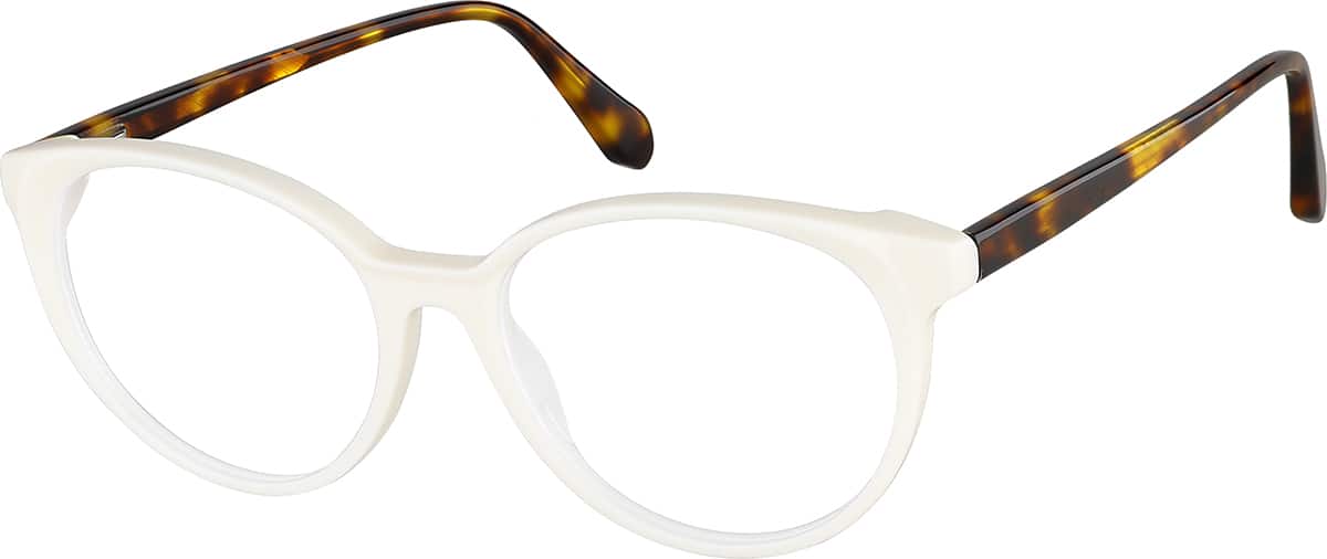 White Round Glasses #4454930 | Zenni Optical