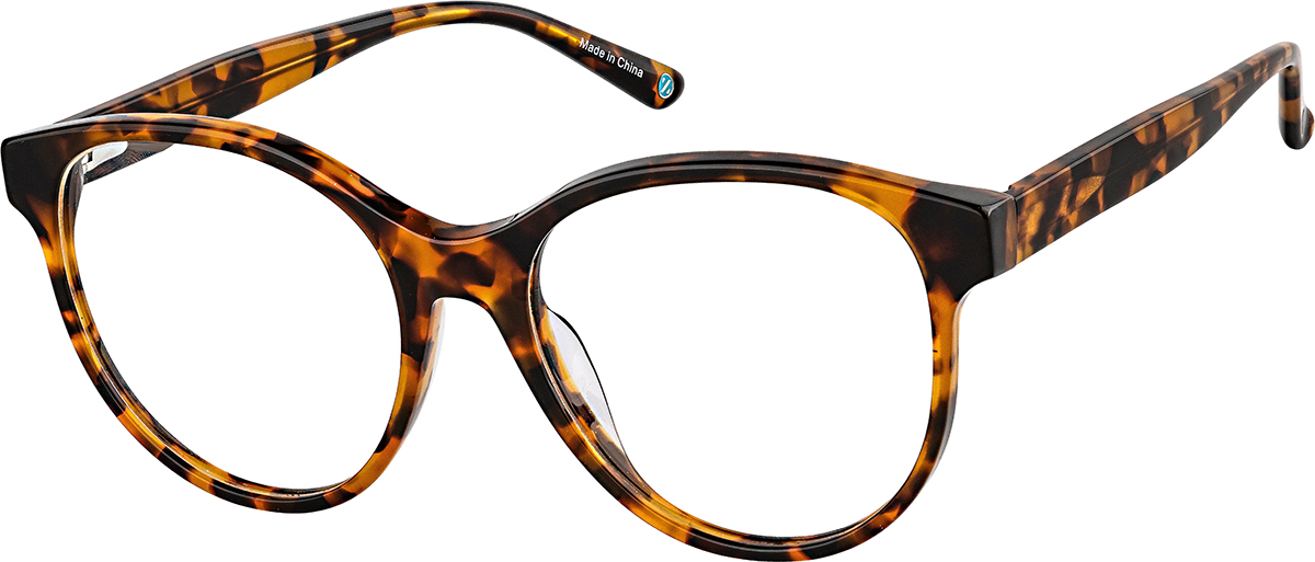 Tortoiseshell Round Glasses #4472125 | Zenni Optical
