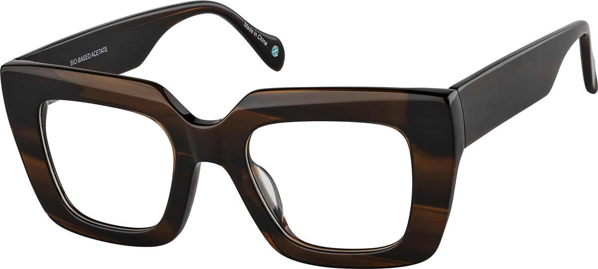 Brown Rectangle Glasses 4473215 Zenni Optical