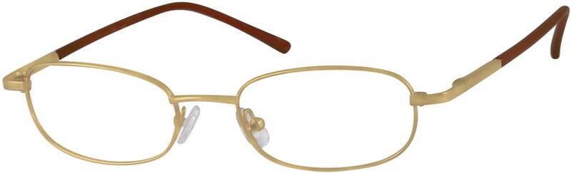 Gold Rectangle Glasses #450714 | Zenni Optical
