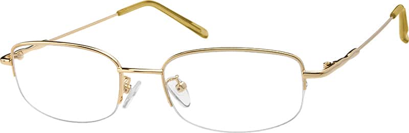 Gold Rectangle Glasses #462814 | Zenni Optical
