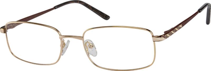 Gold Rectangle Glasses #469414 | Zenni Optical
