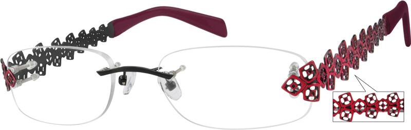 Red Rimless Glasses #476218 | Zenni Optical
