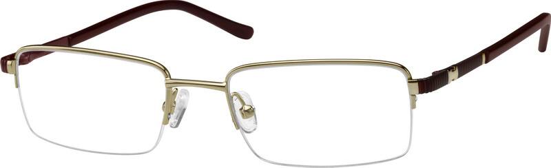 Gold Rectangle Glasses #479314 | Zenni Optical