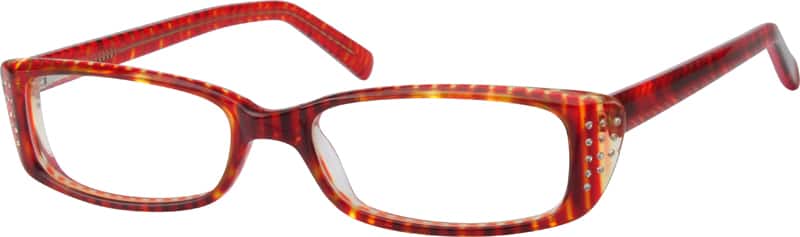 Red Rectangle Glasses #480518 | Zenni Optical