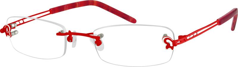 Red Rimless Glasses #494618 | Zenni Optical
