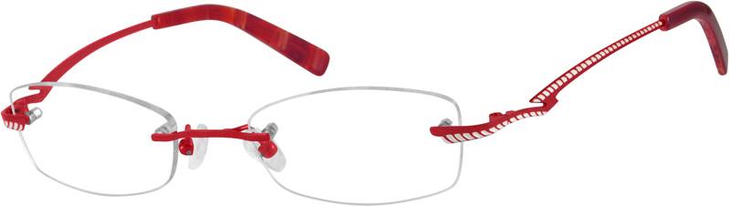 Red Rimless Glasses #494818 | Zenni Optical