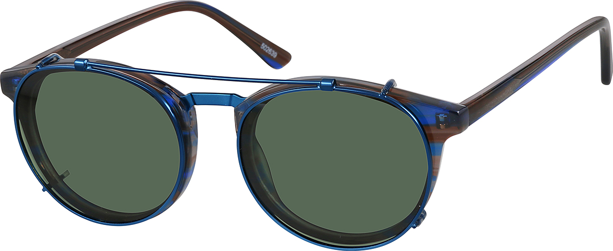 Pattern Round Clip-On Set #502639 | Zenni Optical Canada