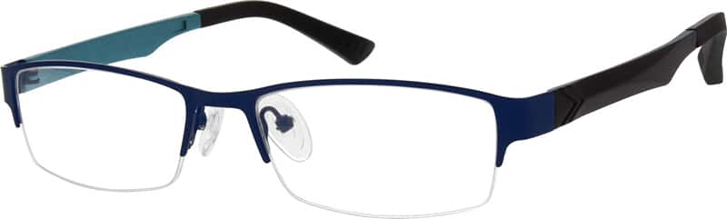 Blue Rectangle Glasses #531316 | Zenni Optical