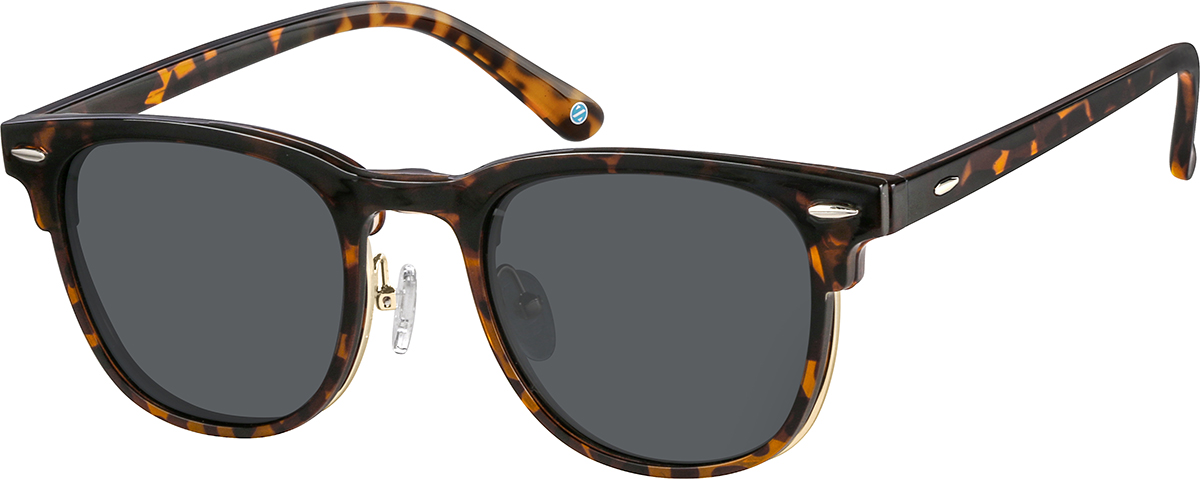 Tortoiseshell World View Polarized Clip-on Glasses #542225 | Zenni Optical