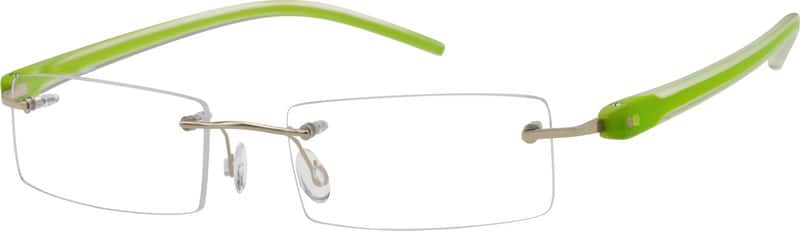 Gold Titanium Rimless Glasses #576214 | Zenni Optical Canada