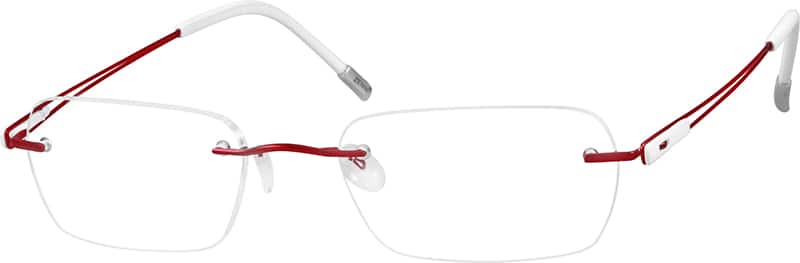 Red Titanium Rimless Glasses #576618 | Zenni Optical Canada
