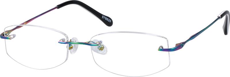 Multicolor Titanium Rimless Glasses #578829 | Zenni Optical