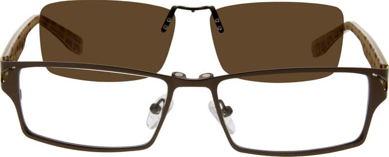 Brown Metal Full-Rim Frame with Sunlens #589215 | Zenni Optical