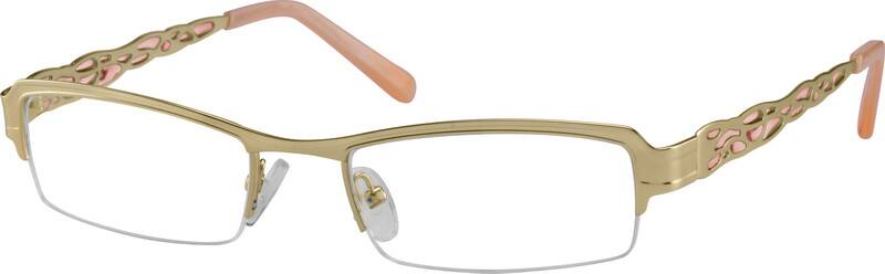 Gold Rectangle Glasses #596314 | Zenni Optical