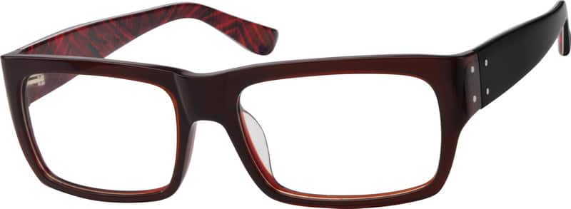 Red Rectangle Glasses #602318 | Zenni Optical