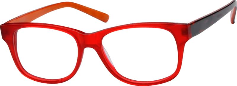 Red Rectangle Glasses #602418 | Zenni Optical