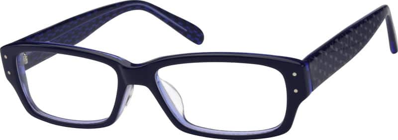 Blue Rectangle Glasses #603016 | Zenni Optical Canada