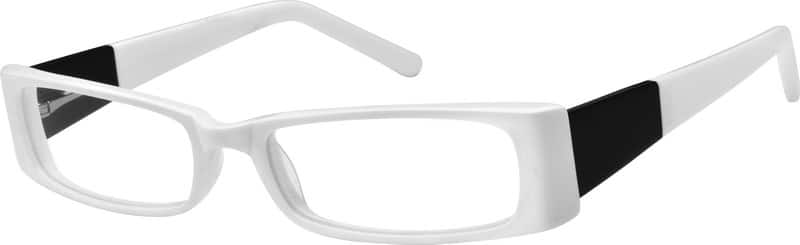 White Rectangle Glasses #608030 | Zenni Optical